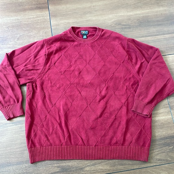 Alexander Julian | Sweaters | Vintage Red Cotton Sweater Mens 4x | Poshmark